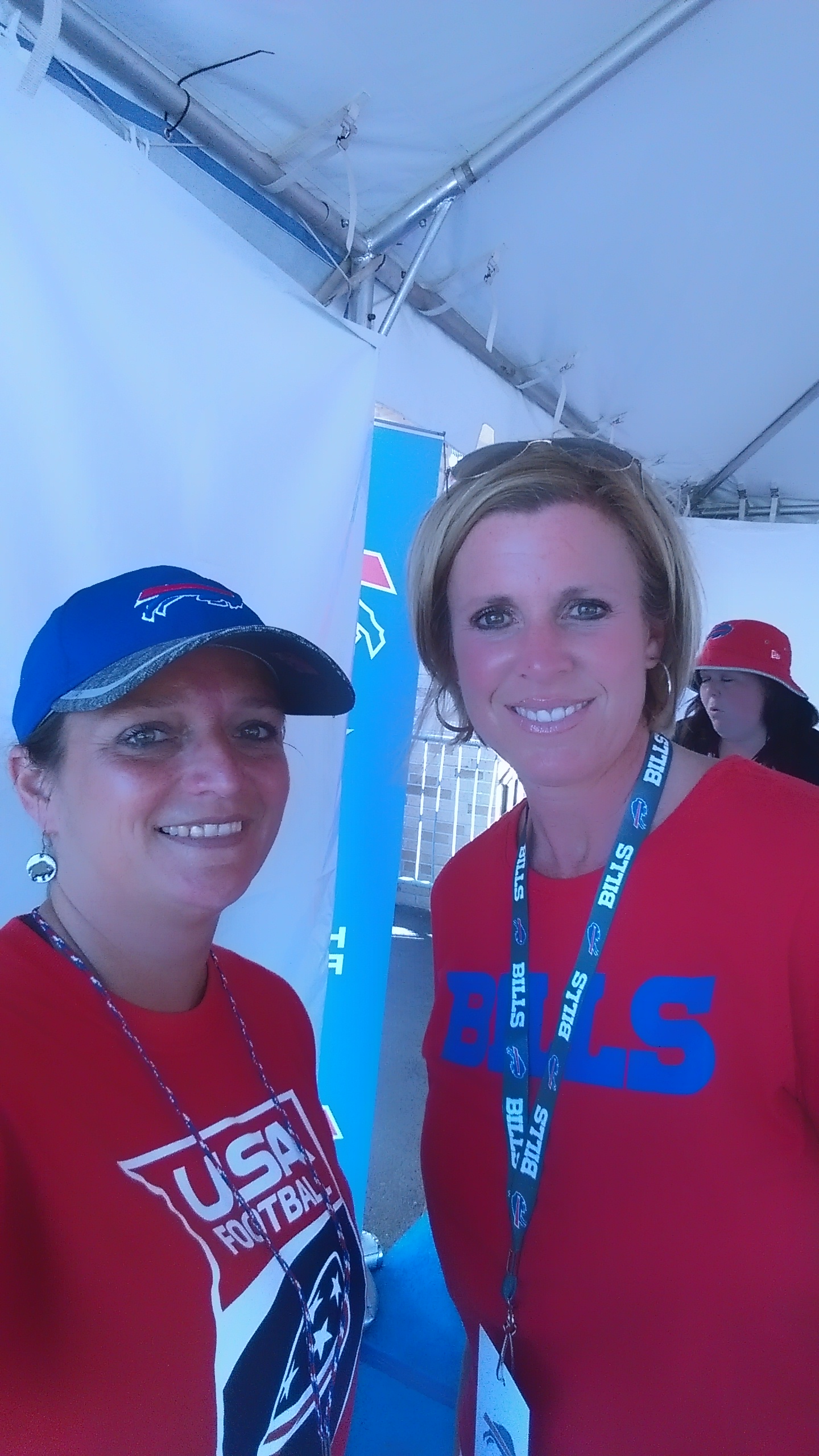 Kerry Atlas and Dana Roman, wife of Greg Roman, Buffalo Bills Offensive ...